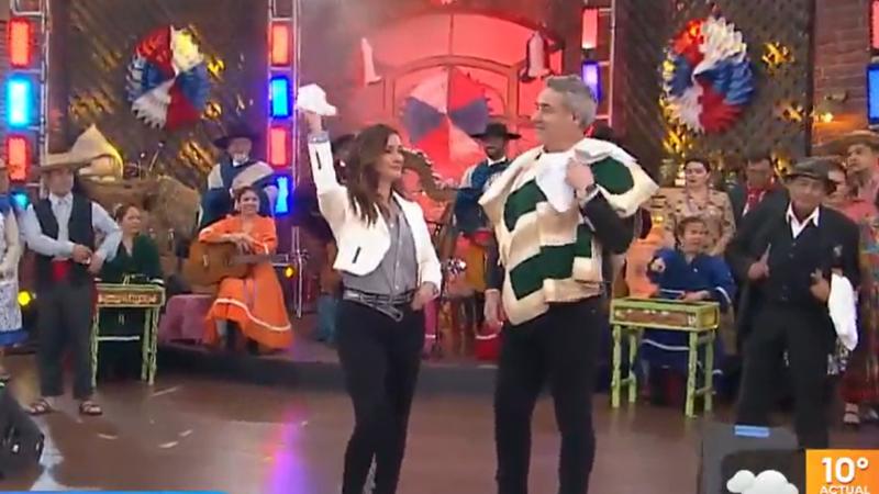 El aplaudido pie de cueca de José Luis Repenning y Priscilla Vargas en Tu Día | 13.cl